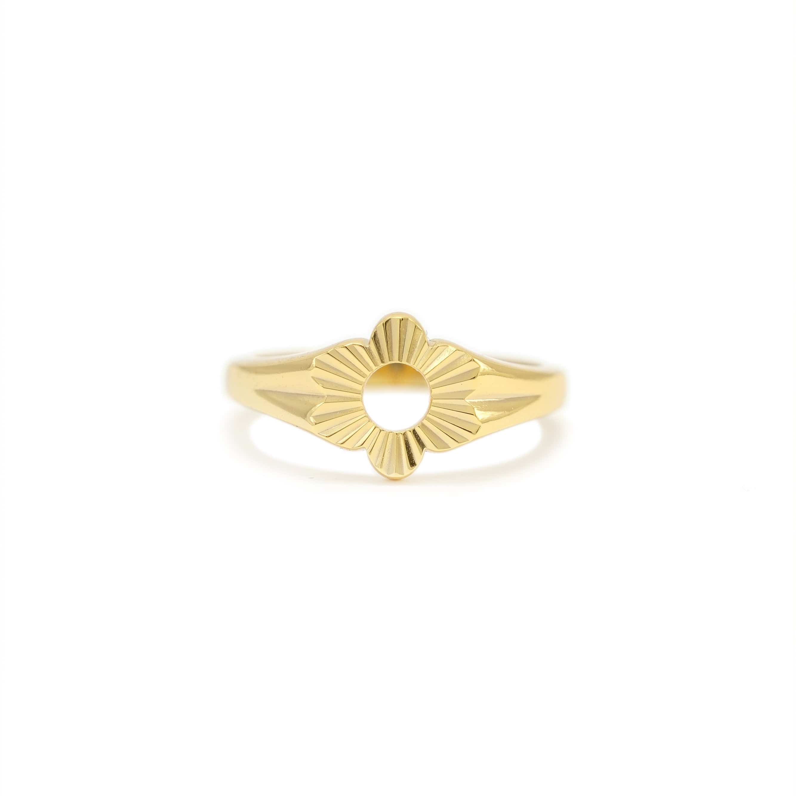 Daisy Fluted Signet Ring – Lover's Tempo