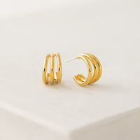 Gold hoop earrings zara store